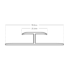 Prestige Dual Edge Door Bar Carpet To Carpet Threshold - British Flooring